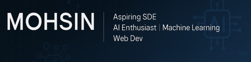 Mohsin Khan - 🎓 AI/ML Student | Aspiring SDE | 🔥 LeetCode 1720+ Contest ... Mohsin Khan - 🎓 AI/ML Student | Aspiring SDE | 🔥 LeetCode 1720+ Contest ...