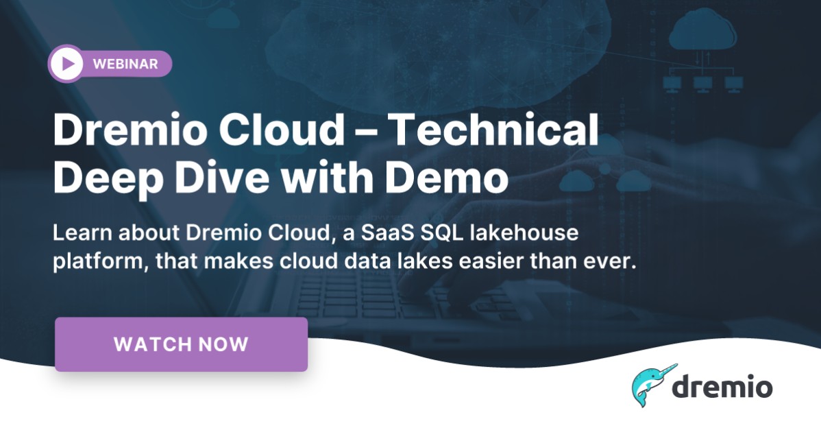 Dremio on LinkedIn: Dremio Cloud is a SaaS SQL lakehouse platform that ... Dremio on LinkedIn: Dremio Cloud is a SaaS SQL lakehouse platform that ...