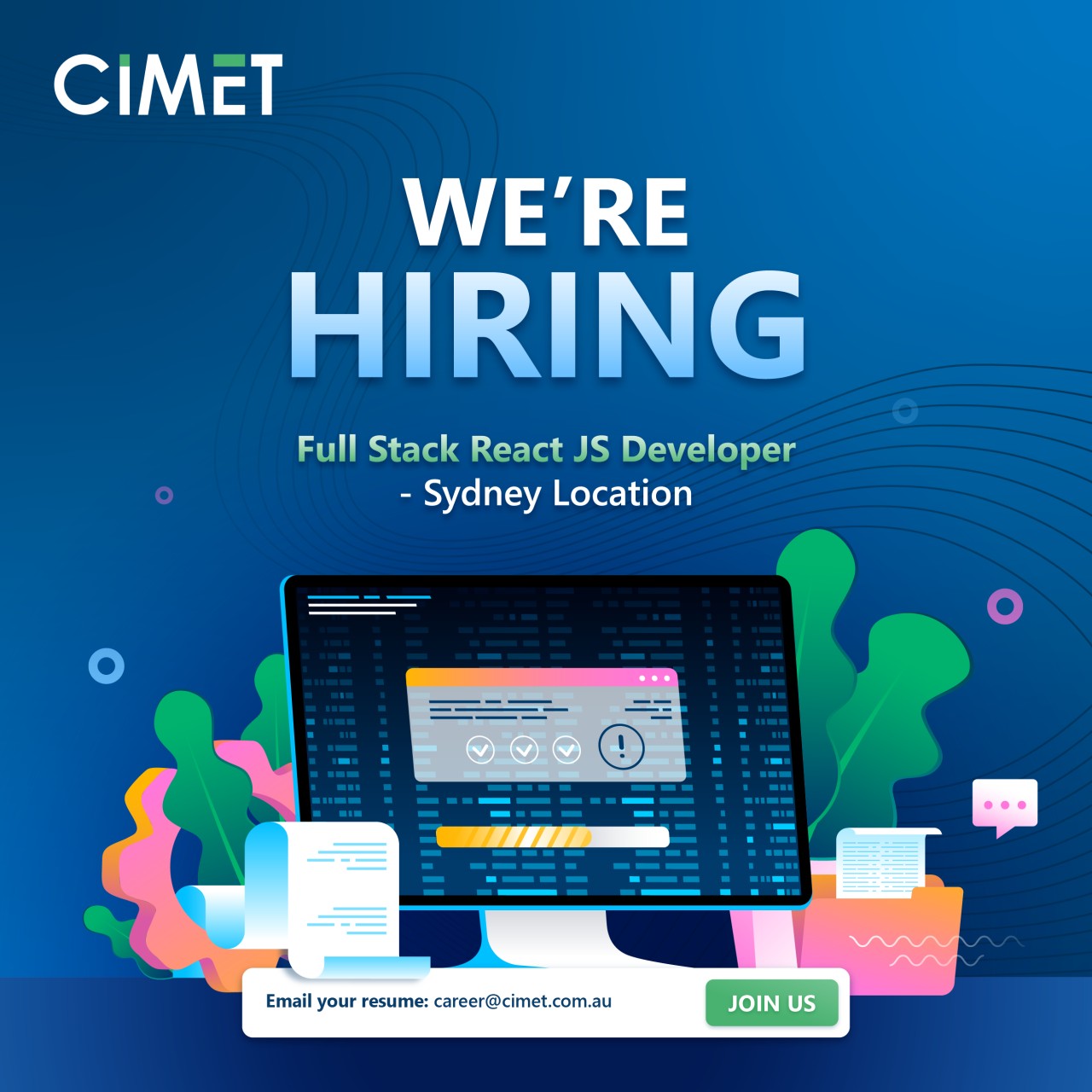 CIMET on LinkedIn: Full Stack Developer CIMET on LinkedIn: Full Stack Developer