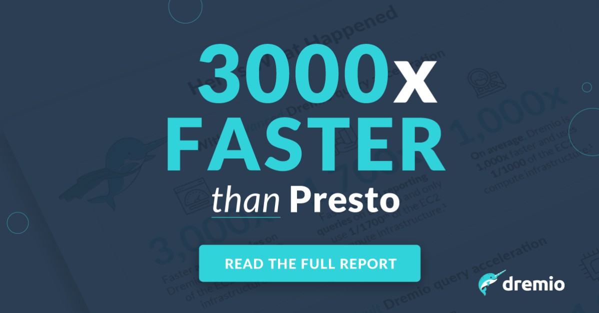 Dremio on LinkedIn: Dremio vs. Presto Performance and Efficiency ... Dremio on LinkedIn: Dremio vs. Presto Performance and Efficiency ...
