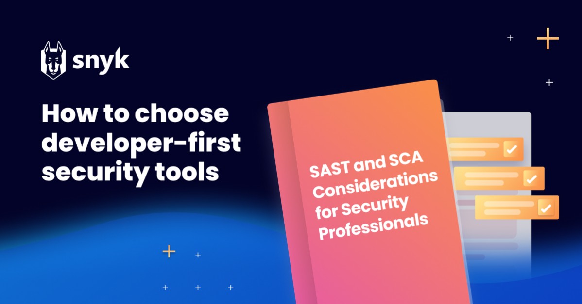 Snyk on LinkedIn: Snyk | Top SAST & SCA Considerations for Security ... Snyk on LinkedIn: Snyk | Top SAST & SCA Considerations for Security ...