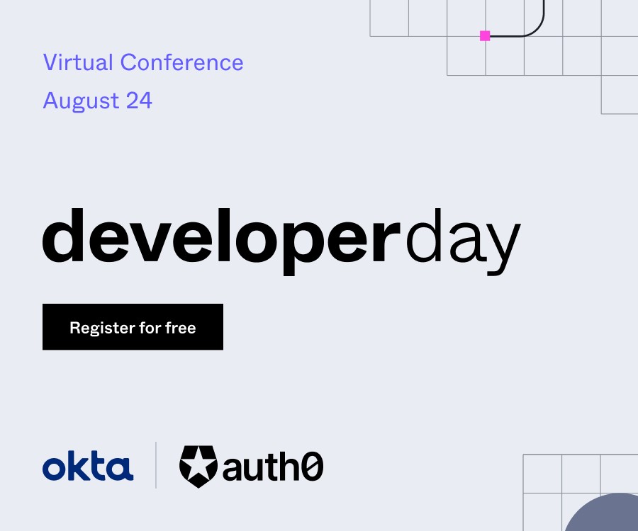 Auth0 on LinkedIn: Developer Day | Okta + Auth0 | August 24, 2021 Auth0 on LinkedIn: Developer Day | Okta + Auth0 | August 24, 2021