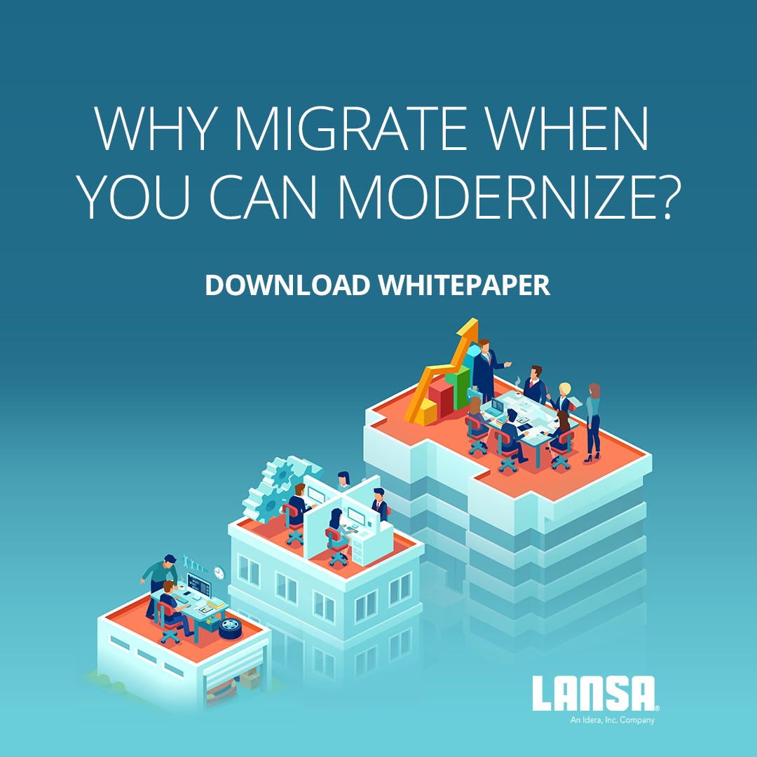 LANSA on LinkedIn: Why Migrate When You Can Modernize ? - LANSA LANSA on LinkedIn: Why Migrate When You Can Modernize ? - LANSA
