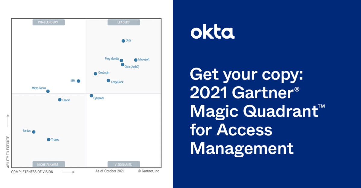 Okta on LinkedIn: Gartner® Magic Quadrant™ for Access Management ... Okta on LinkedIn: Gartner® Magic Quadrant™ for Access Management ...