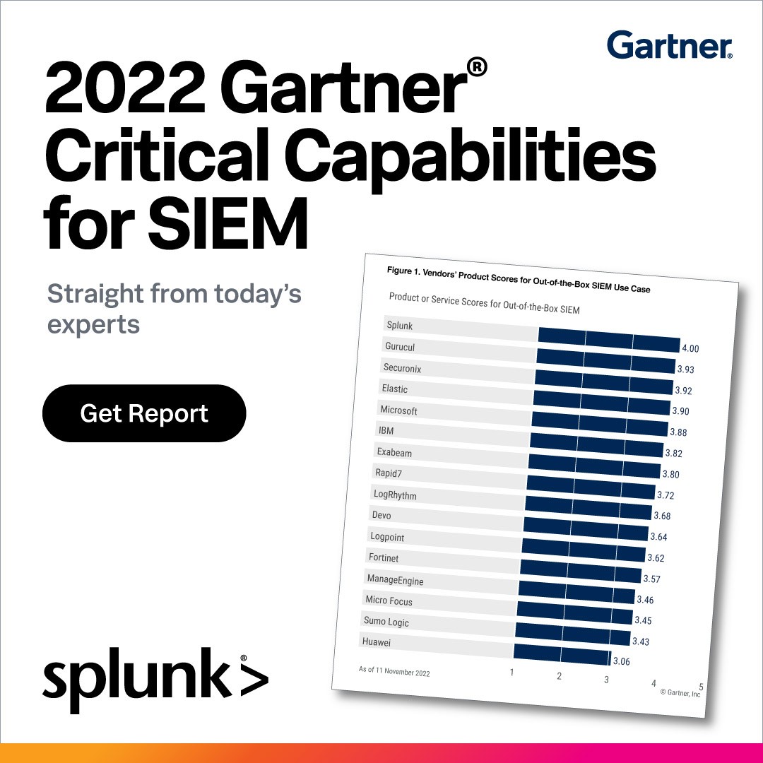 Jarrid Hall on LinkedIn: 2024 Gartner® Critical Capabilities for SIEM ... Jarrid Hall on LinkedIn: 2024 Gartner® Critical Capabilities for SIEM ...