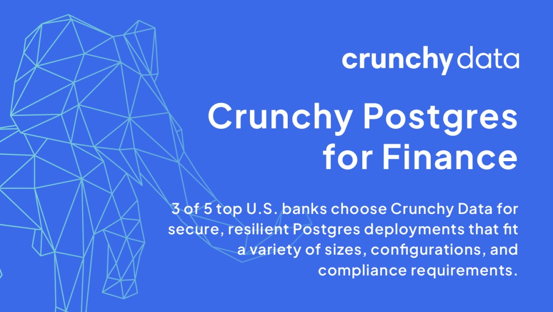 Crunchy Data on LinkedIn: Crunchy Postgres for Finance Crunchy Data on LinkedIn: Crunchy Postgres for Finance