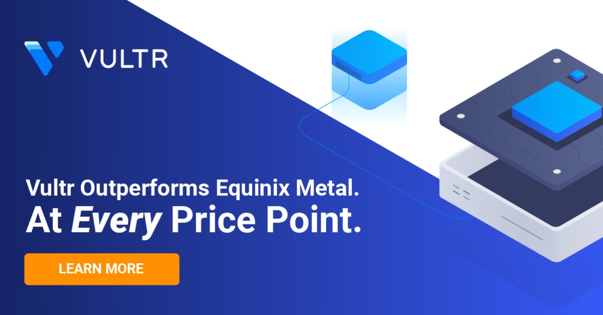 Vultr on LinkedIn: Our secure bare metal offers 400% more RAM than the ... Vultr on LinkedIn: Our secure bare metal offers 400% more RAM than the ...