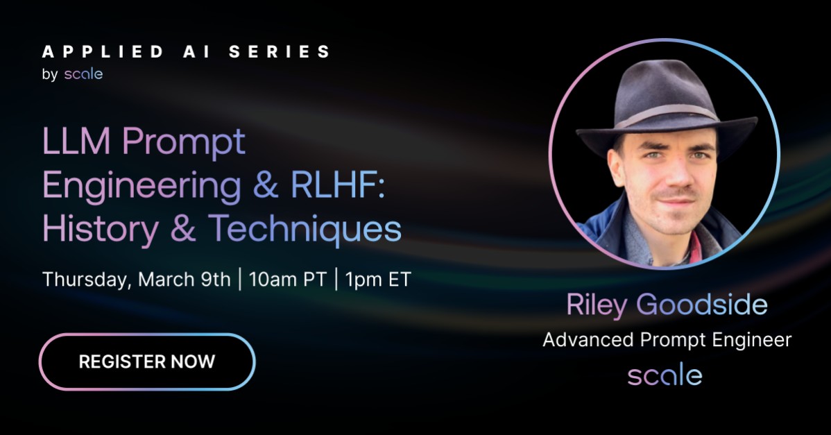 Scale AI on LinkedIn: LLM Prompt Engineering and RLHF: History and ... Scale AI on LinkedIn: LLM Prompt Engineering and RLHF: History and ...