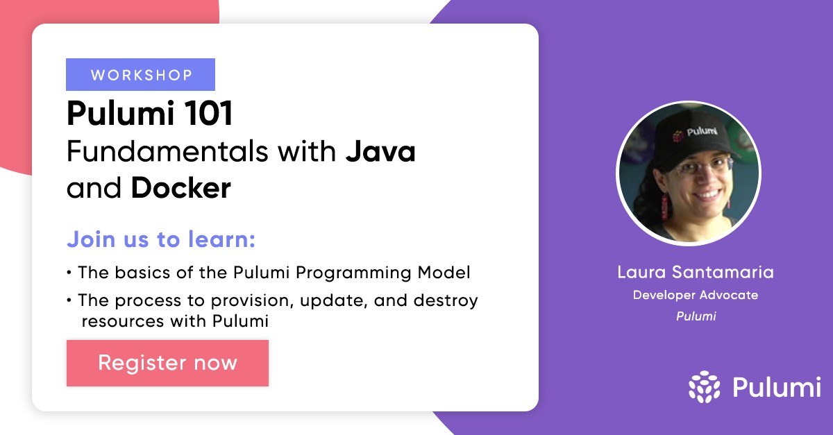 Pulumi on LinkedIn: Pulumi 101: Fundamentals with Java and Docker Pulumi on LinkedIn: Pulumi 101: Fundamentals with Java and Docker