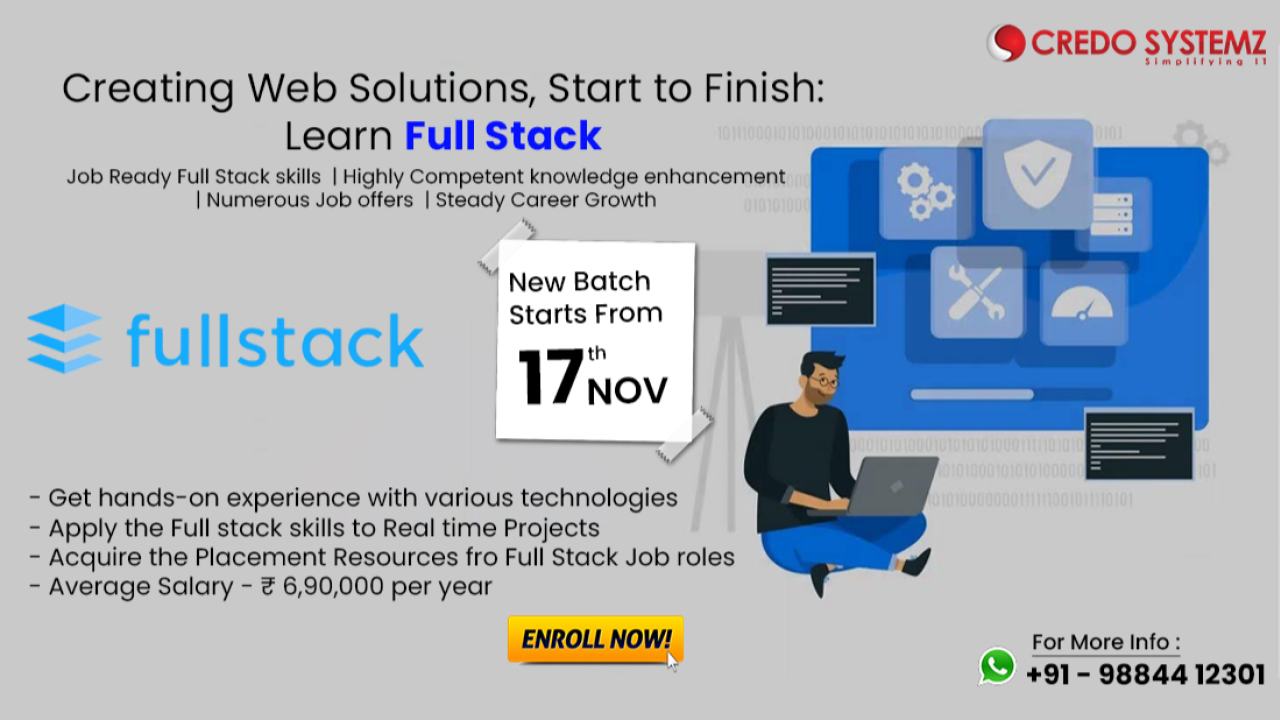 Fullstack training by Credo systemz | LinkedIn Fullstack training by Credo systemz | LinkedIn