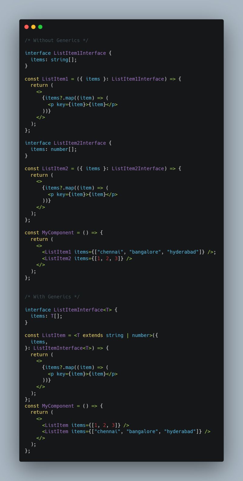 Vidhya B on LinkedIn: Typescript Generics is awesome🔥 In TypeScript ... Vidhya B on LinkedIn: Typescript Generics is awesome🔥 In TypeScript ...