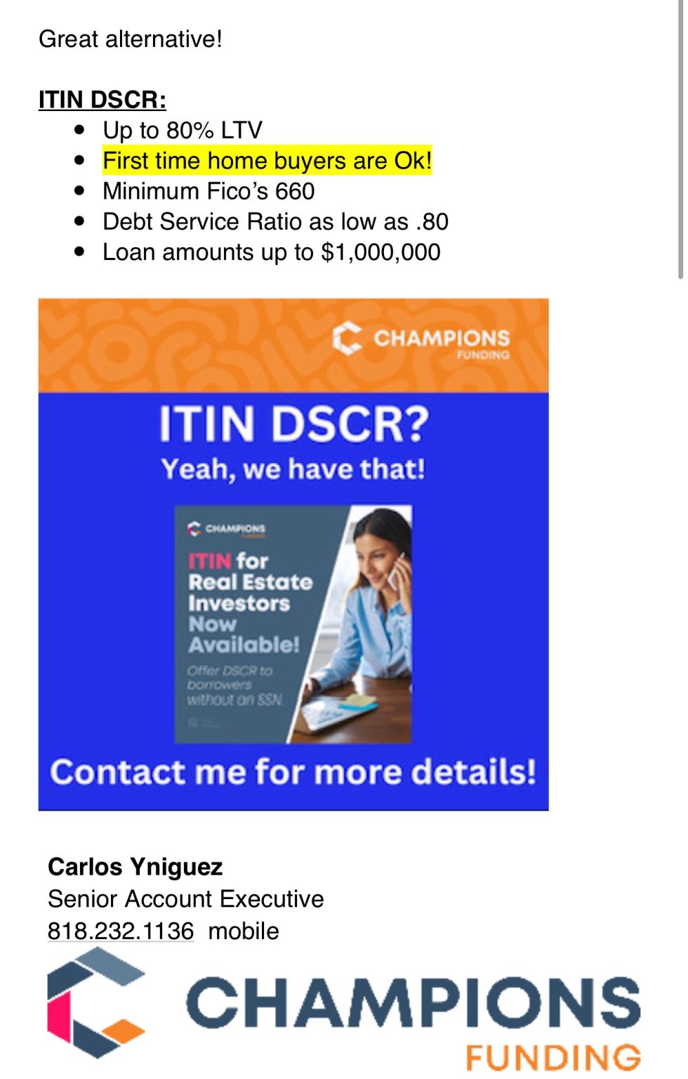 Carlos Yniguez on LinkedIn: Carlos.Yniguez@Champstpo.com 818.232.1136 Carlos Yniguez on LinkedIn: Carlos.Yniguez@Champstpo.com 818.232.1136