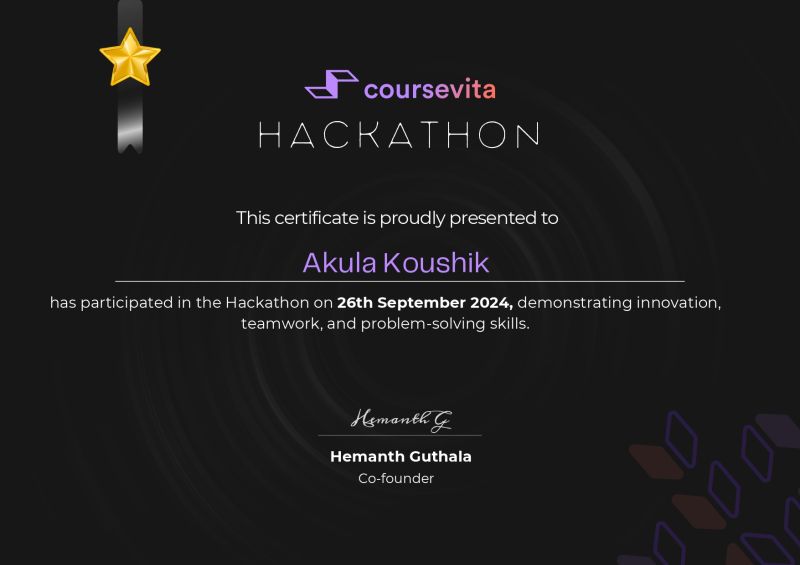 koushik akula on LinkedIn: #hackathonexperience #teamproject #resumeai ... koushik akula on LinkedIn: #hackathonexperience #teamproject #resumeai ...