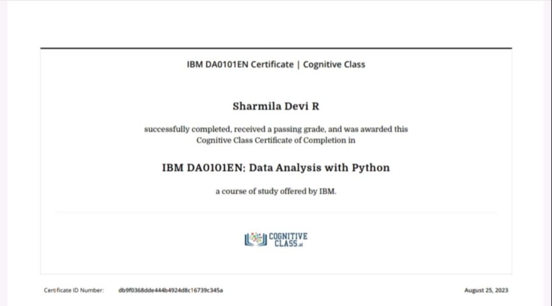 #python #dataanalysiswithpython | Sharmila Devi #python #dataanalysiswithpython | Sharmila Devi