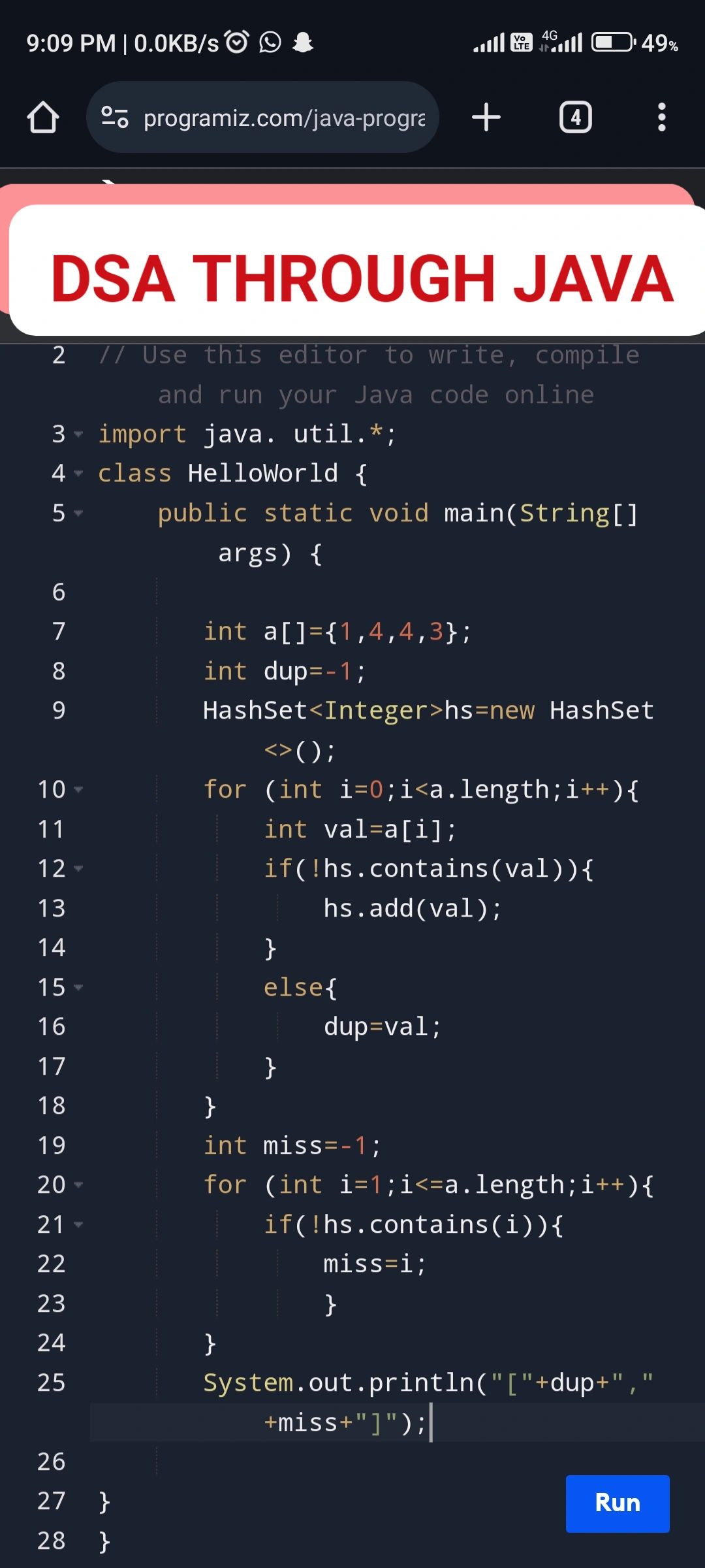 Shaik Hussain on LinkedIn: #java #coding #problemsolving # ... Shaik Hussain on LinkedIn: #java #coding #problemsolving # ...