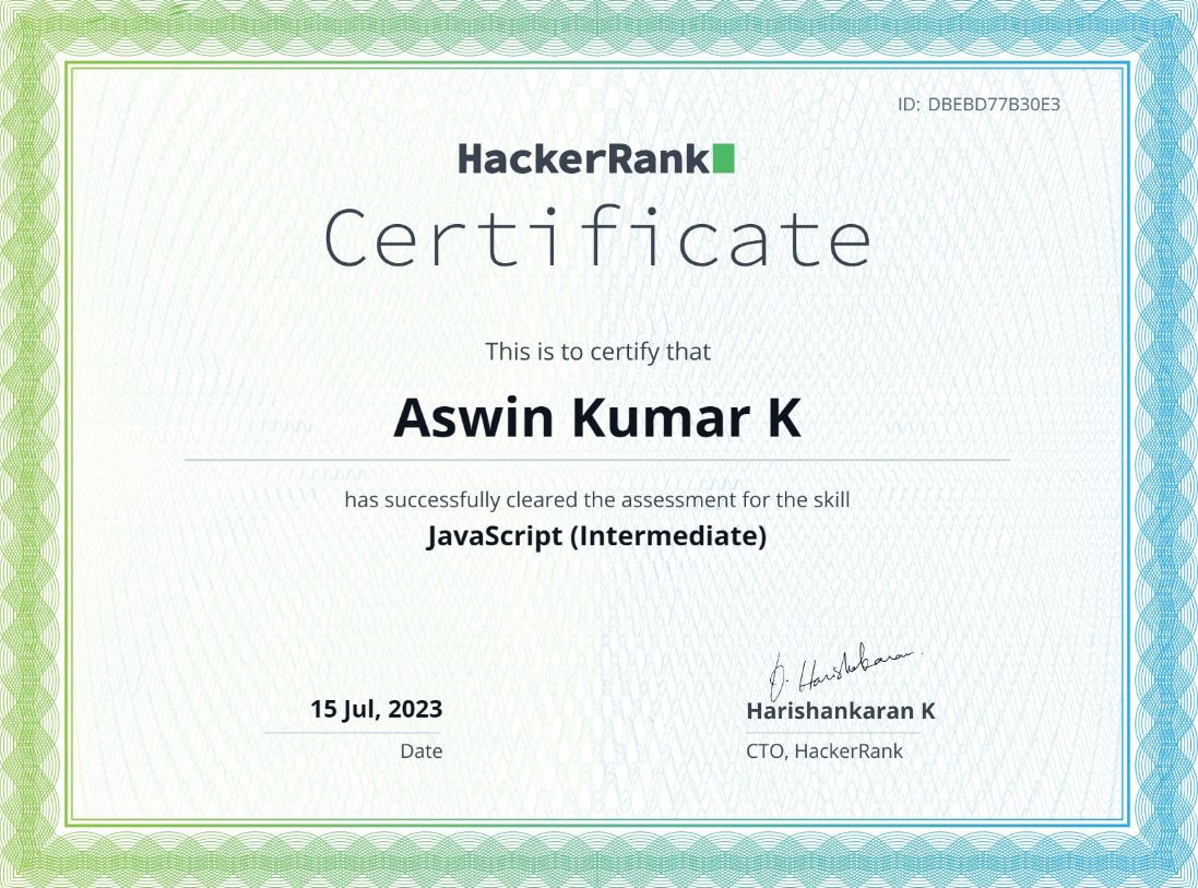 Hi Connections, | Aswin Kumar K Hi Connections, | Aswin Kumar K
