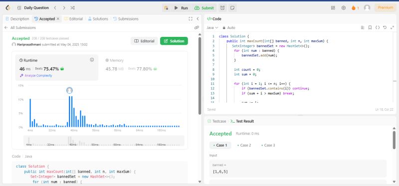 #leetcodechallenge #100daysofcode #day61 | Hari prasath Mani #leetcodechallenge #100daysofcode #day61 | Hari prasath Mani