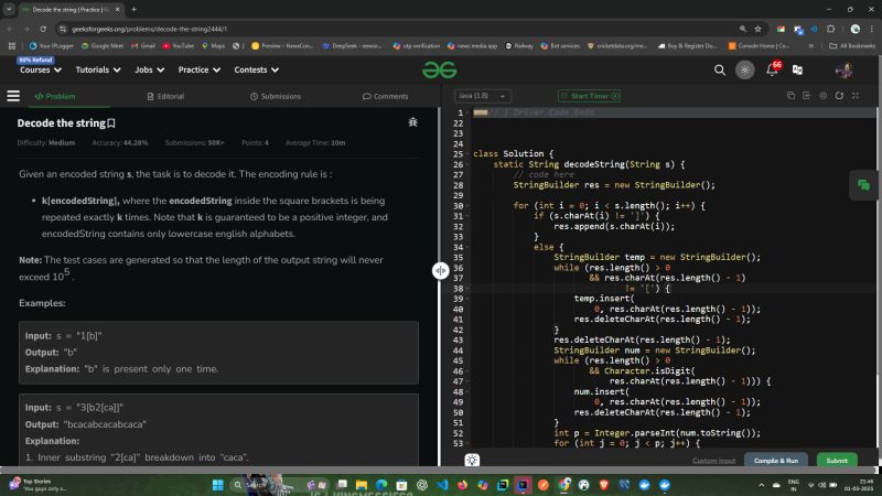 #gfg160 #dsa #geeksforgeeks #problemsolving #geekstreak2024 | Soumyajit ... #gfg160 #dsa #geeksforgeeks #problemsolving #geekstreak2024 | Soumyajit ...