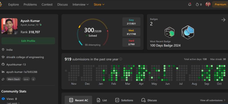 Ayush Kumar on LinkedIn: #leetcode #problemsolving | 10 comments Ayush Kumar on LinkedIn: #leetcode #problemsolving | 10 comments