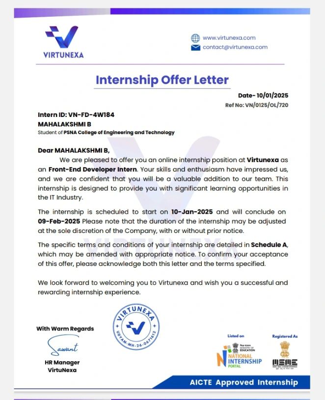 #internship #frontenddeveloper #virtunexa #webdevelopment #learning ... #internship #frontenddeveloper #virtunexa #webdevelopment #learning ...