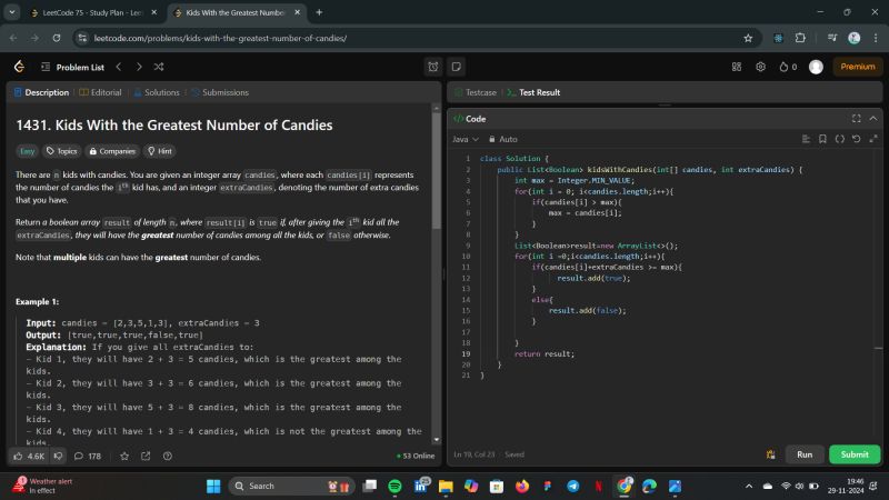Chris Glary . C on LinkedIn: #leetcode #leetcode75 #java ... Chris Glary . C on LinkedIn: #leetcode #leetcode75 #java ...