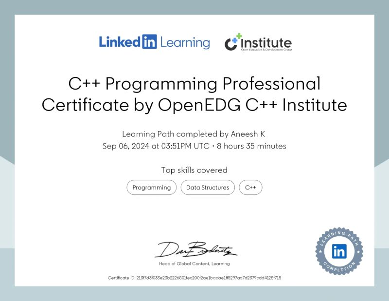 Aneesh K on LinkedIn: #cplusplus #programming #datastructure # ... Aneesh K on LinkedIn: #cplusplus #programming #datastructure # ...