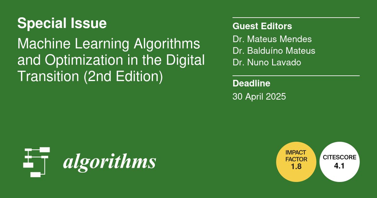 Algorithms MDPI on LinkedIn: #specialissue #assetmanagement #clustering ... Algorithms MDPI on LinkedIn: #specialissue #assetmanagement #clustering ...