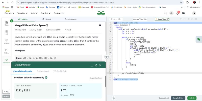 Ayush Singh on LinkedIn: #gfg160 #geekstreak2024 #dsa #sortingandgreedy Ayush Singh on LinkedIn: #gfg160 #geekstreak2024 #dsa #sortingandgreedy