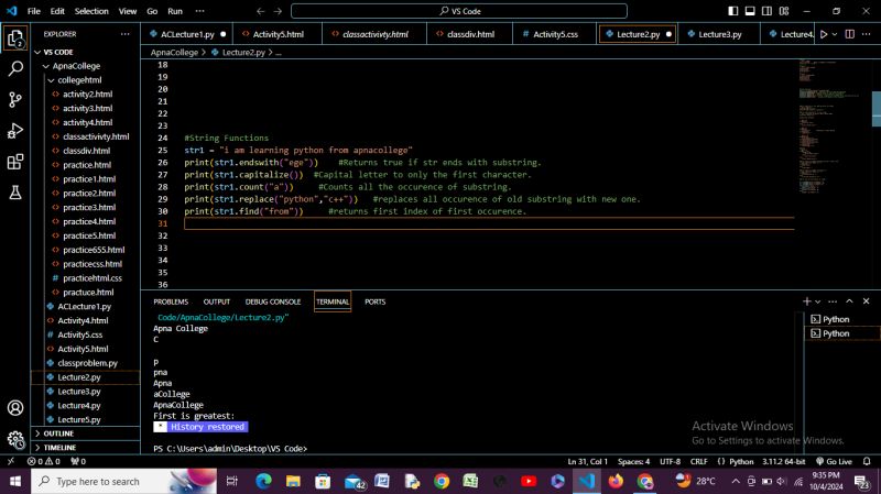 🚀 Day 5 of My Python Learning Journey! | Mohammad Kaif 🚀 Day 5 of My Python Learning Journey! | Mohammad Kaif