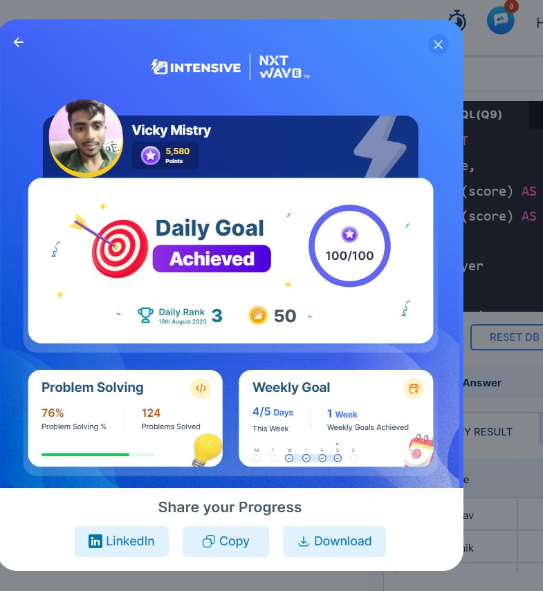 Vicky Mistry on LinkedIn: #30daysofcode #nxtwave #ccbp ... Vicky Mistry on LinkedIn: #30daysofcode #nxtwave #ccbp ...