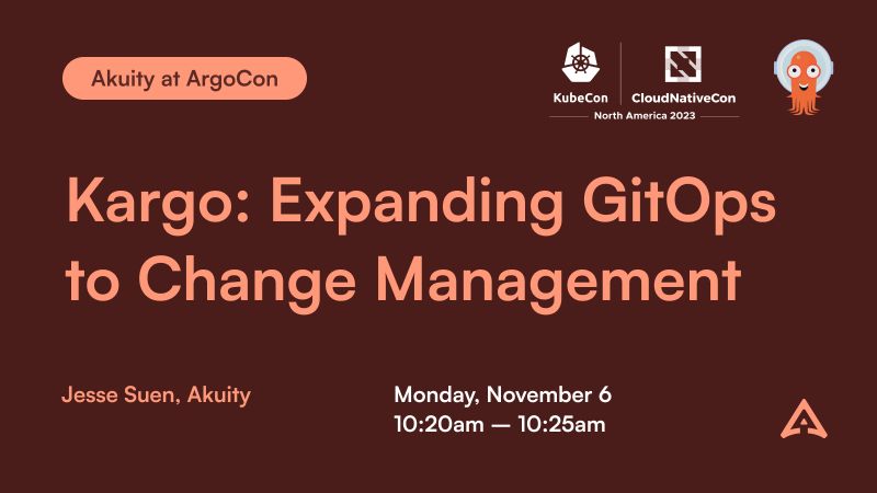 Hong Wang on LinkedIn: #kargo #argocd #gitops #kubernetes #argocon #kubecon Hong Wang on LinkedIn: #kargo #argocd #gitops #kubernetes #argocon #kubecon