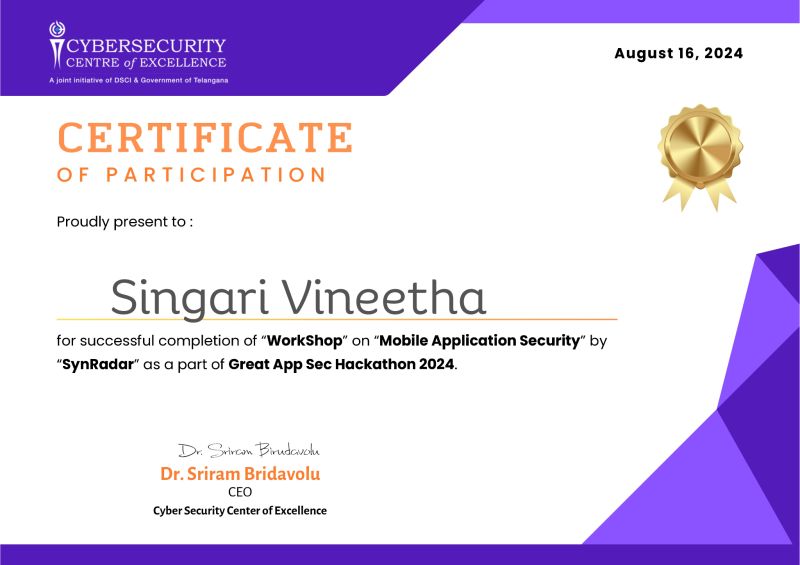 Singari Vineetha posted on LinkedIn Singari Vineetha posted on LinkedIn