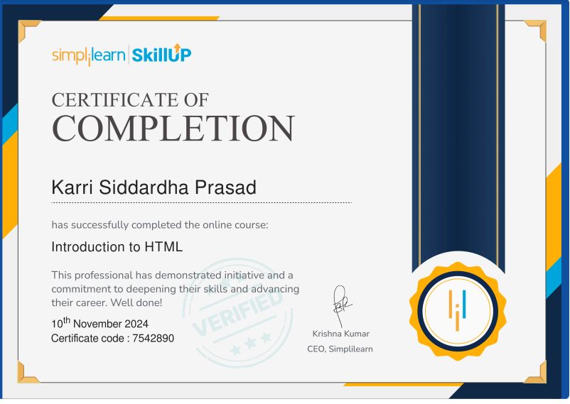 SIDDARDHA PRASAD KARRI on LinkedIn: #webdevelopment #html #learningjourney SIDDARDHA PRASAD KARRI on LinkedIn: #webdevelopment #html #learningjourney