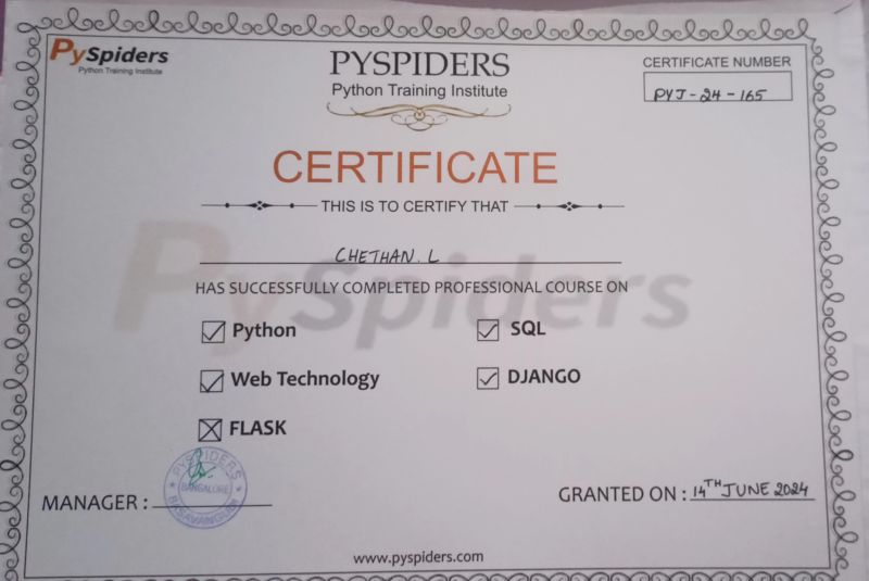 Chethan .L on LinkedIn: #html #css #javascript #python #sql #django Chethan .L on LinkedIn: #html #css #javascript #python #sql #django