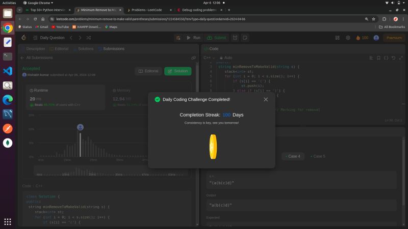Rishabh kumar on LinkedIn: with today's question on leetcode 100 days ... Rishabh kumar on LinkedIn: with today's question on leetcode 100 days ...