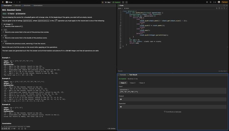 #100daysofcode #leetcode #java #stack #simulation #100daysofcode ... #100daysofcode #leetcode #java #stack #simulation #100daysofcode ...