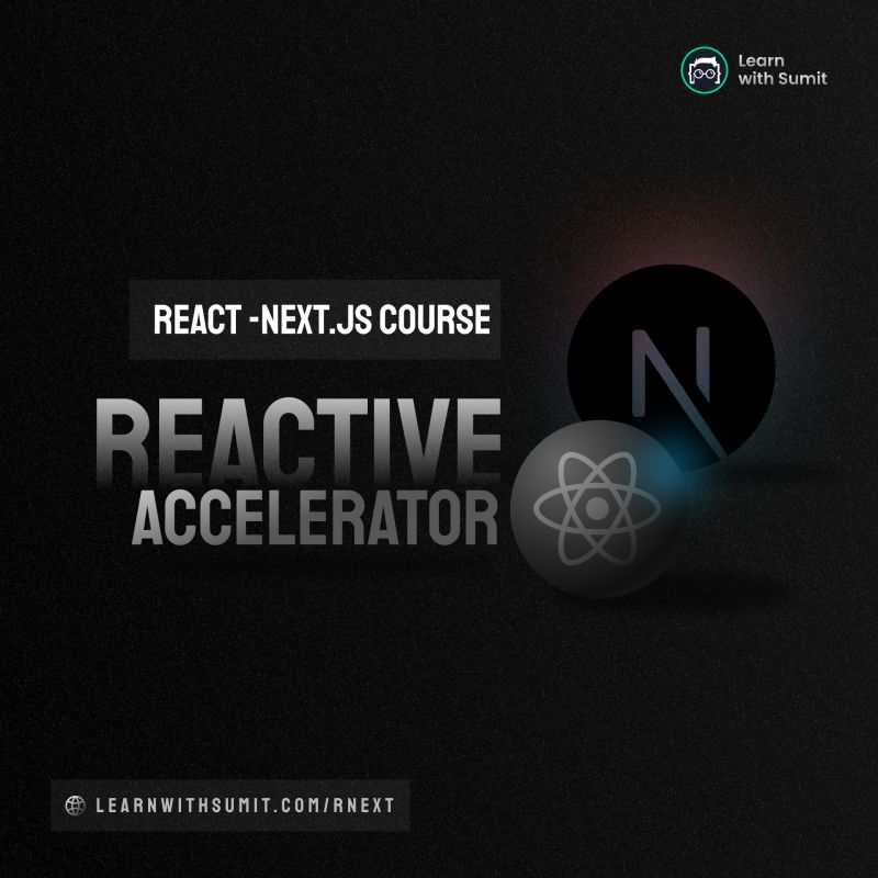 Sumit Saha on LinkedIn: #reactive_accelerator #react #nextjs Sumit Saha on LinkedIn: #reactive_accelerator #react #nextjs