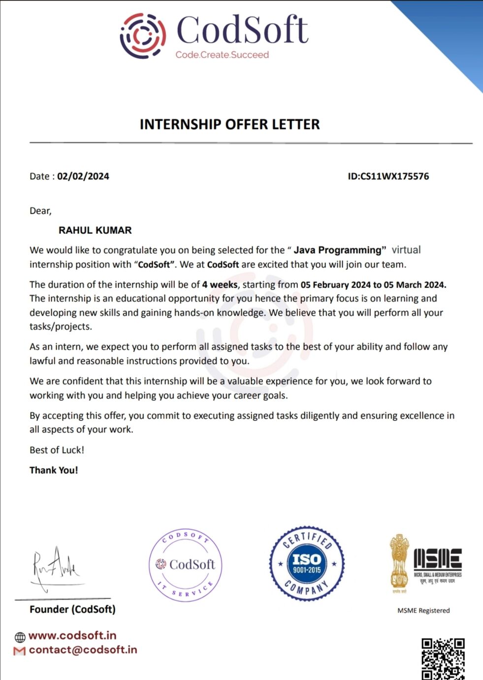 Rahul Kumar on LinkedIn: #codsoftinternship #codsoft #codsoftintern # ... Rahul Kumar on LinkedIn: #codsoftinternship #codsoft #codsoftintern # ...