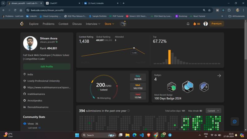 Shivam Arora on LinkedIn: #leetcode #200problems #dsa # ... Shivam Arora on LinkedIn: #leetcode #200problems #dsa # ...