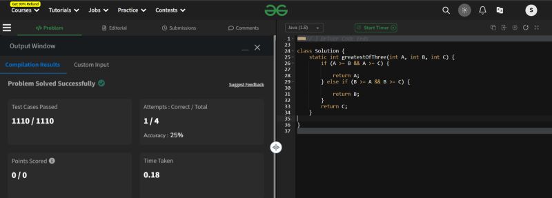 Khazi Shafiya Banu on LinkedIn: #javapractice #day4 #java #geeksforgeeks Khazi Shafiya Banu on LinkedIn: #javapractice #day4 #java #geeksforgeeks