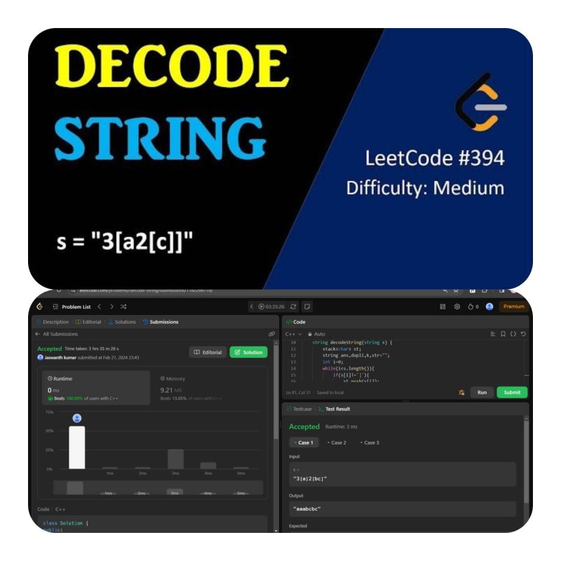 Day 8 of #100DaysOfCode challenge: decoding strings with C++ | Jaswanth ... Day 8 of #100DaysOfCode challenge: decoding strings with C++ | Jaswanth ...
