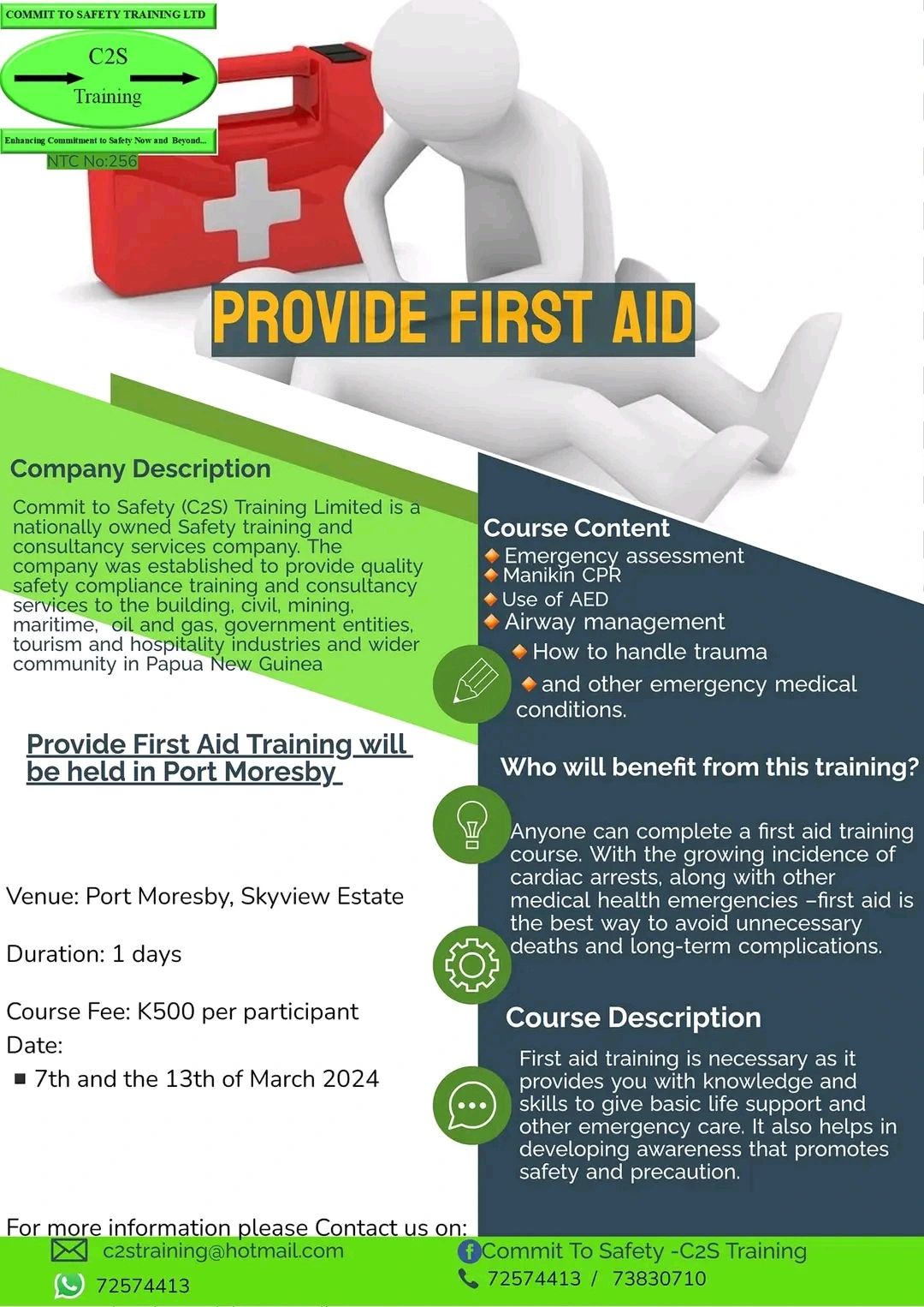 Commit To Safety (C2S) Training Ltd on LinkedIn: PORT MORESBY TRAINING ... Commit To Safety (C2S) Training Ltd on LinkedIn: PORT MORESBY TRAINING ...
