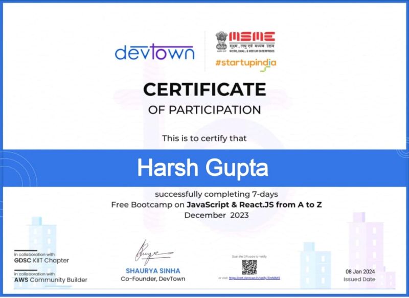 Harsh Gupta on LinkedIn: Completed this bootcamp on javascript ... Harsh Gupta on LinkedIn: Completed this bootcamp on javascript ...