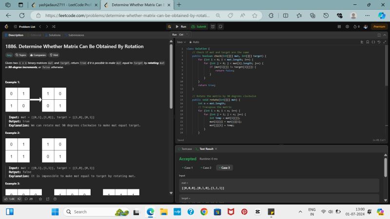 Resolved LeetCode problem with Rotation | YASH JADAUN posted on the ... Resolved LeetCode problem with Rotation | YASH JADAUN posted on the ...