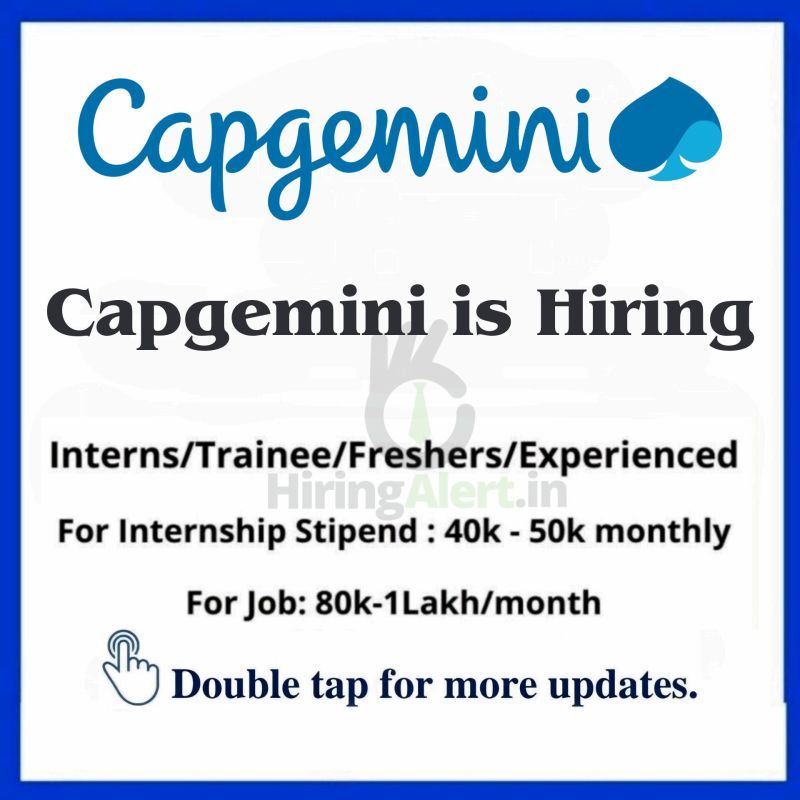 Neha Jaiswal on LinkedIn: #capgemini #fresher #experienced #hiring # ... Neha Jaiswal on LinkedIn: #capgemini #fresher #experienced #hiring # ...