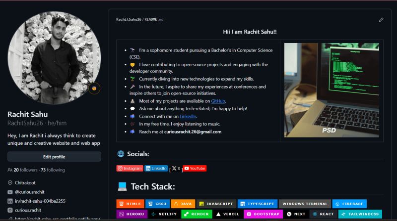 Rachit Sahu on LinkedIn: #opensource #github #gssoc #hacktoberfest # ... Rachit Sahu on LinkedIn: #opensource #github #gssoc #hacktoberfest # ...
