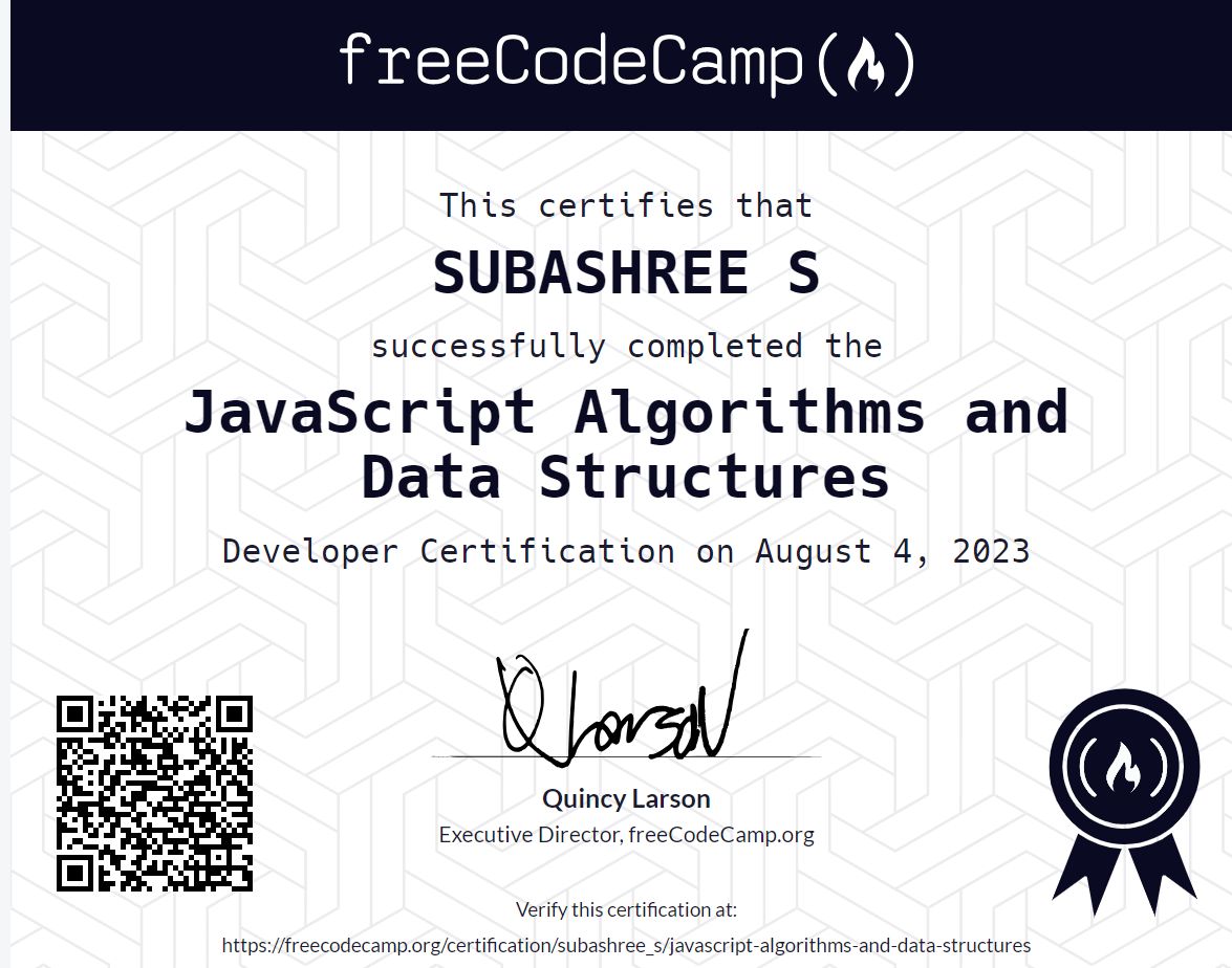 Subashree S on LinkedIn: #javascript #datastructures #algorithms # ... Subashree S on LinkedIn: #javascript #datastructures #algorithms # ...