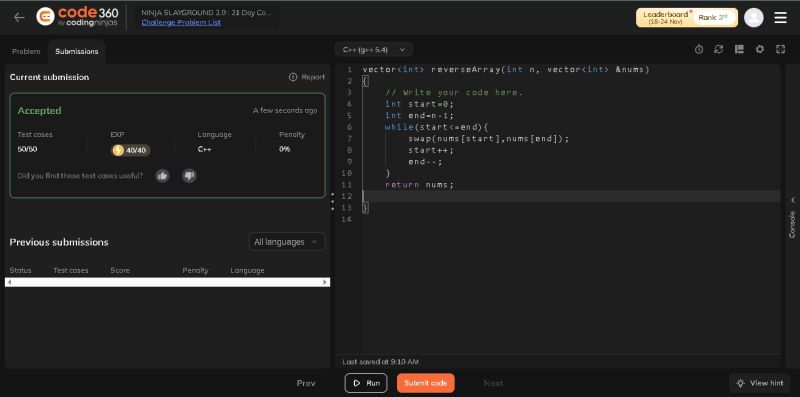 Bindu Rohilla on LinkedIn: #codingninja #slaygroundchallenge #cplusplus ... Bindu Rohilla on LinkedIn: #codingninja #slaygroundchallenge #cplusplus ...