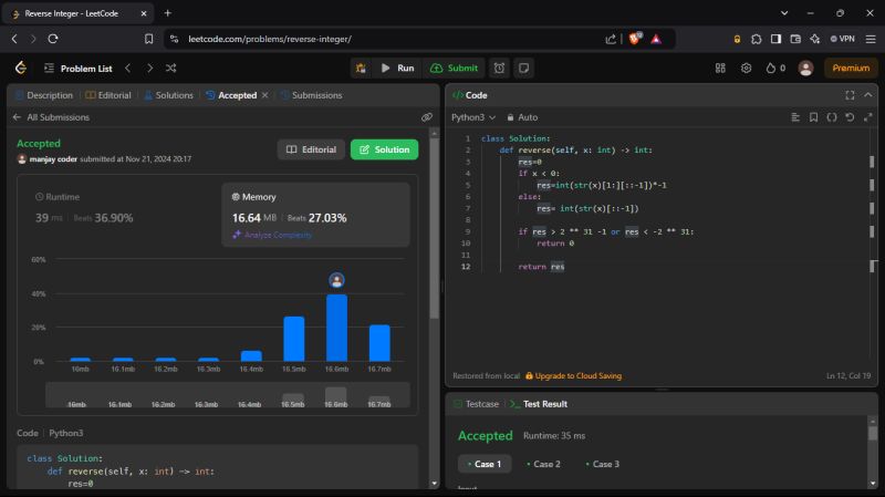 MANJAY VERMA on LinkedIn: #leetcode #algorithm #problemsolving # ... MANJAY VERMA on LinkedIn: #leetcode #algorithm #problemsolving # ...