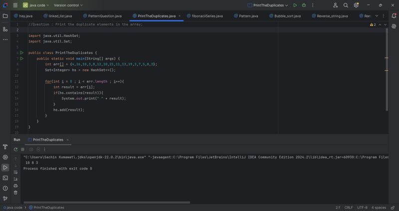 sachin kumawat on LinkedIn: #day4 #dsa #coding #consistency #java sachin kumawat on LinkedIn: #day4 #dsa #coding #consistency #java